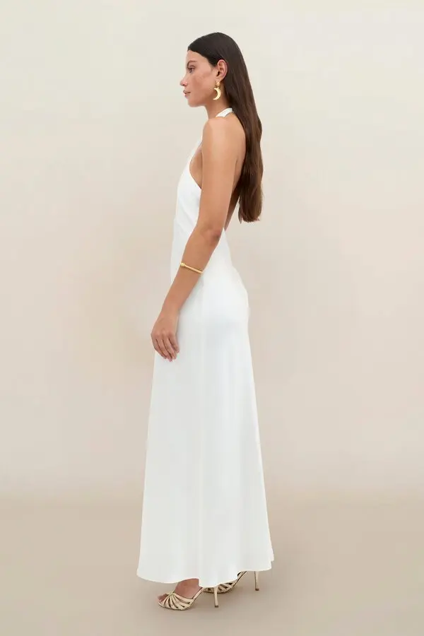 Rixo Dune Satin Gown