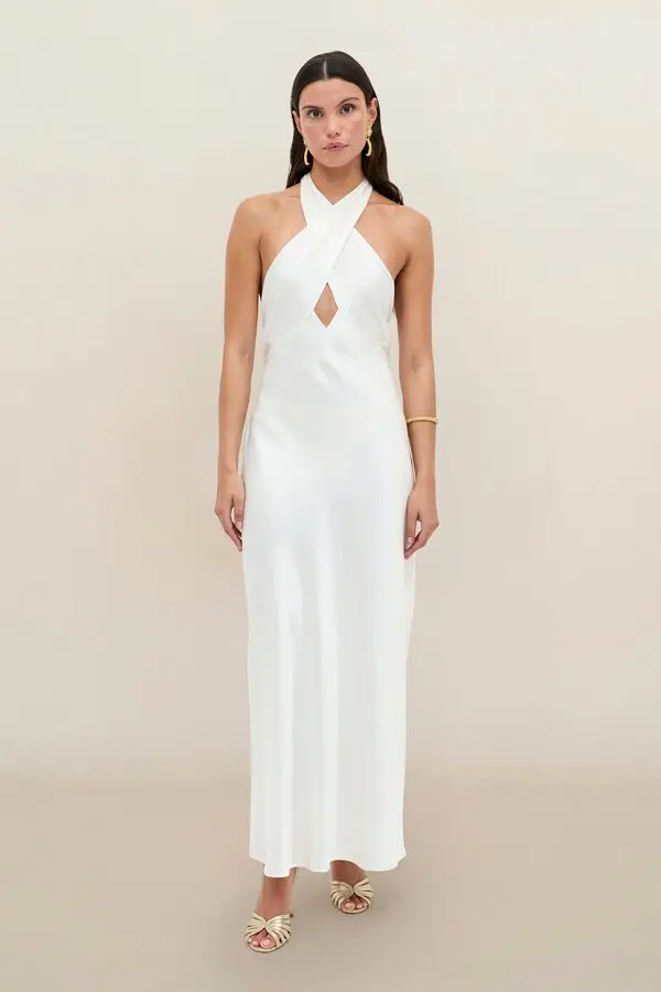 Rixo Dune Satin Gown