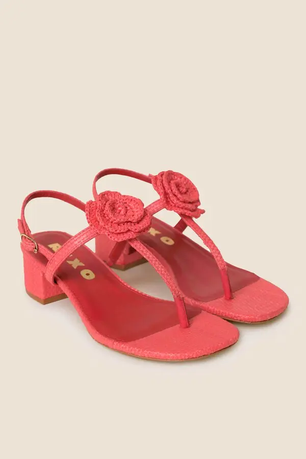 Rixo Kasey Raffia Sandal Regular