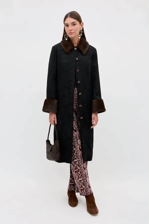 Rixo Jonah Regular Coat - Black