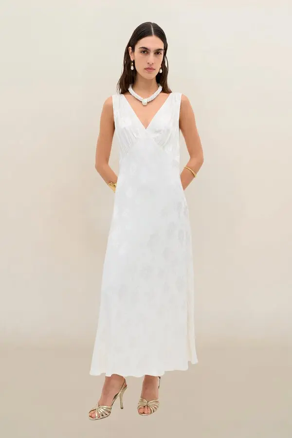 Rixo Sandrine Poppy Dress - Ivory