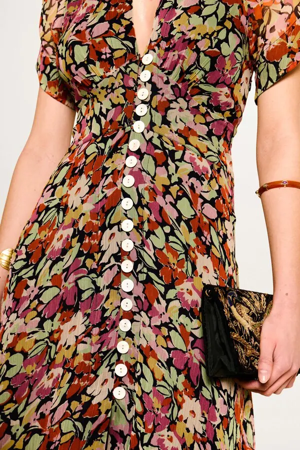 Rixo Novara Vintage Floral Dress