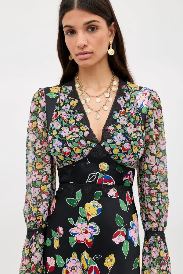 Rixo Arlena Kimmie Mix Dress