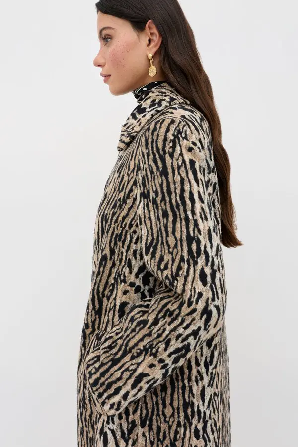 Rixo Milly Bohemia Leopard Leopard Coat Regular