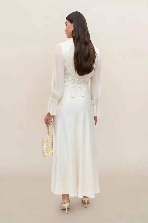 Rixo Arlena Pearl Midi Dress