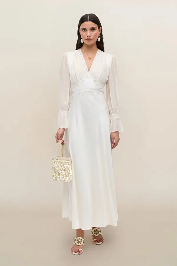 Rixo Arlena Pearl Midi Dress