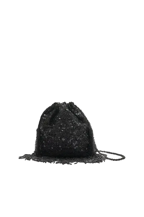Rixo Orla Embellished Bag - Black