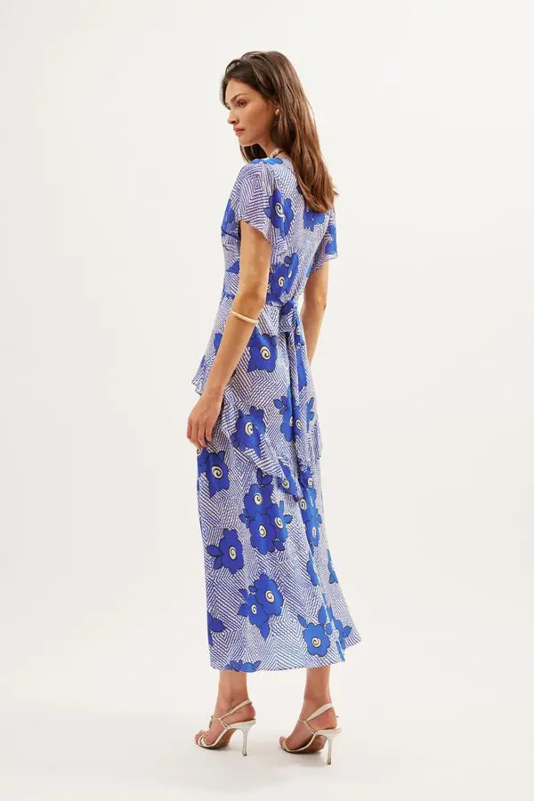 Rixo Evie Milos Floral Dress