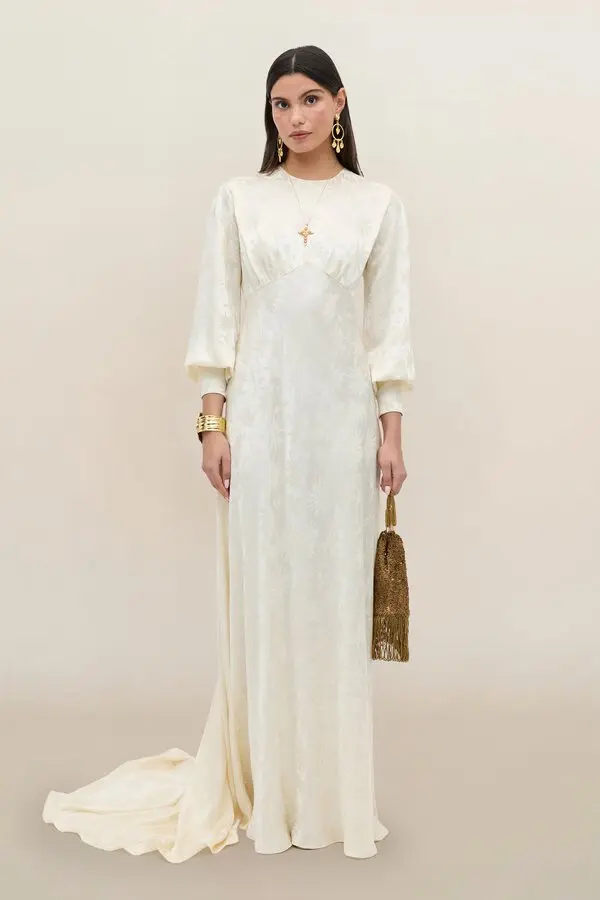 Rixo Clementine Daisy Jacquard Gown