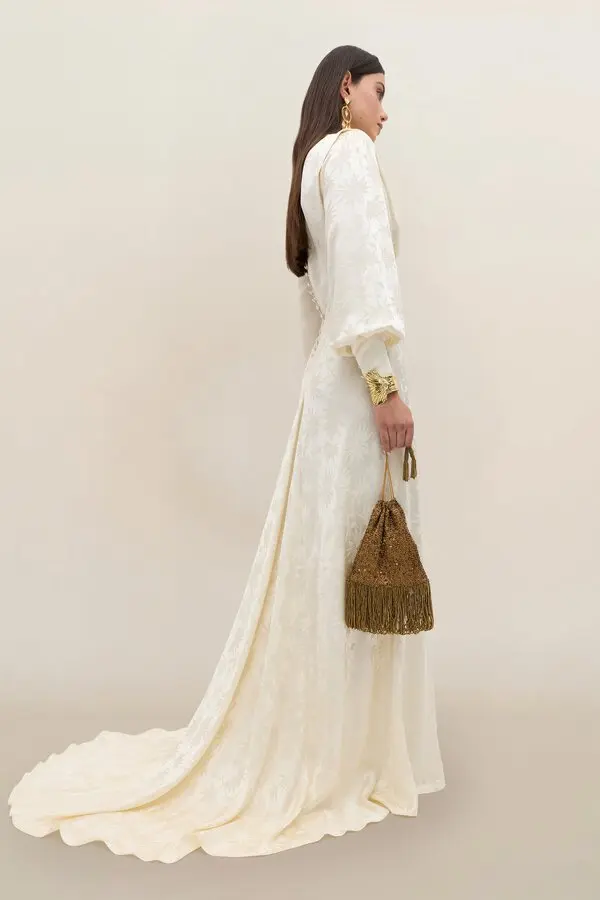 Rixo Clementine Daisy Jacquard Gown
