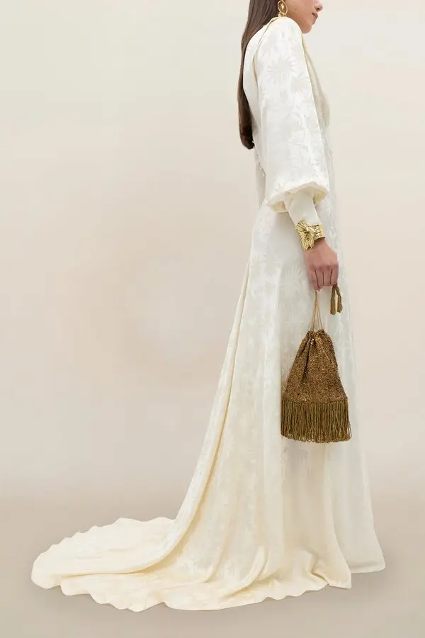 Rixo Clementine Daisy Jacquard Gown