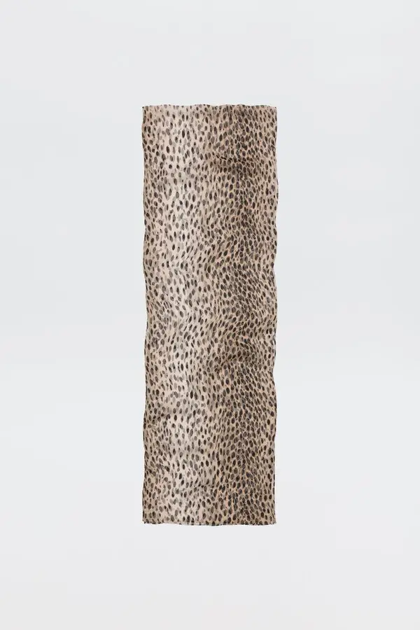 Rixo Julien Scarf Antelope Spot Black No Value Regular