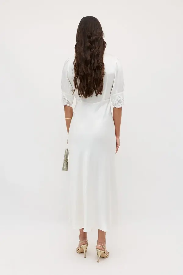 Rixo Simone V-neck Midi Dress Regular