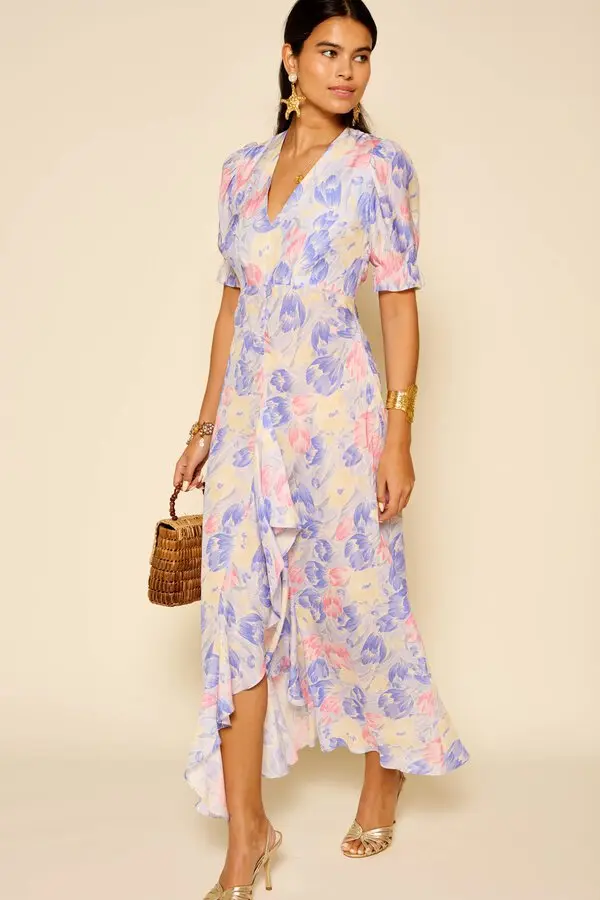Rixo Ariel Tulip Fields Dress