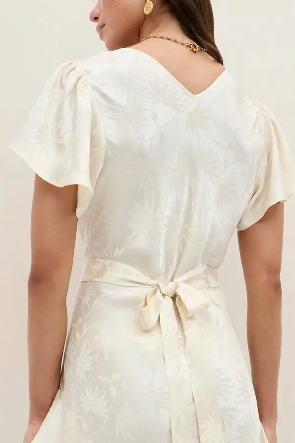 Rixo Evie Daisy Jacquard Dress