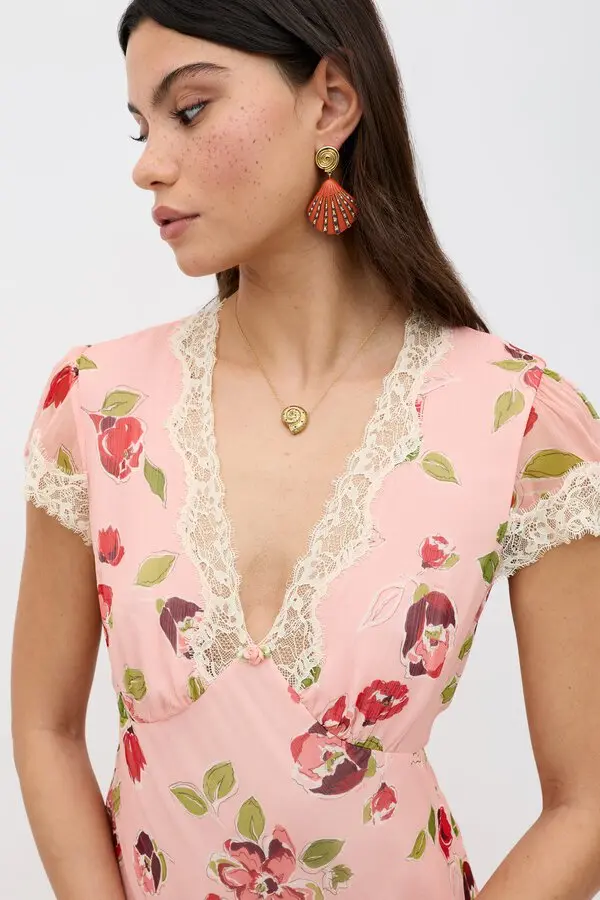 Rixo Clarice Kimmie Floral Dress