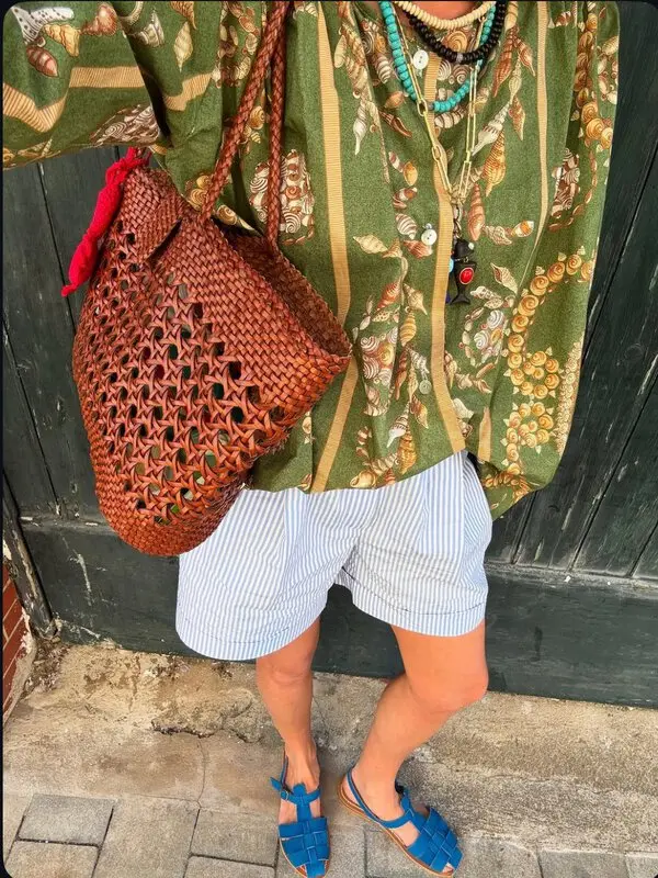 Rixo Lucine Leather Bag - Brown