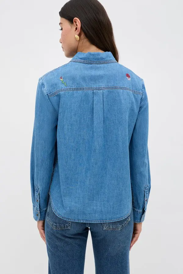 Rixo Edaline Sadie Embroidery Shirt