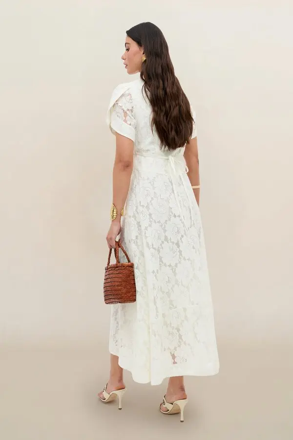 Rixo Novara Midi Dress - Ivory