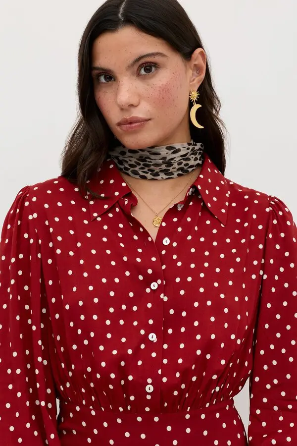 Rixo Izzy Layla Dot Regular - Red