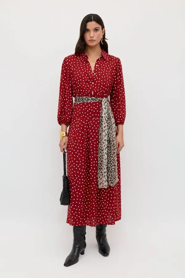 Rixo Izzy Layla Dot Regular - Red