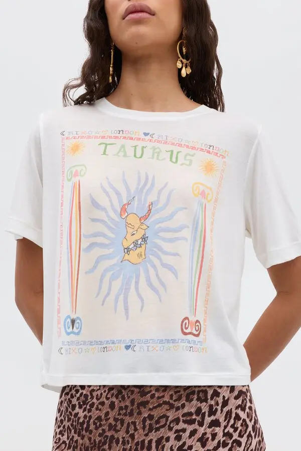 Rixo Ria Taurus T-shirt - White