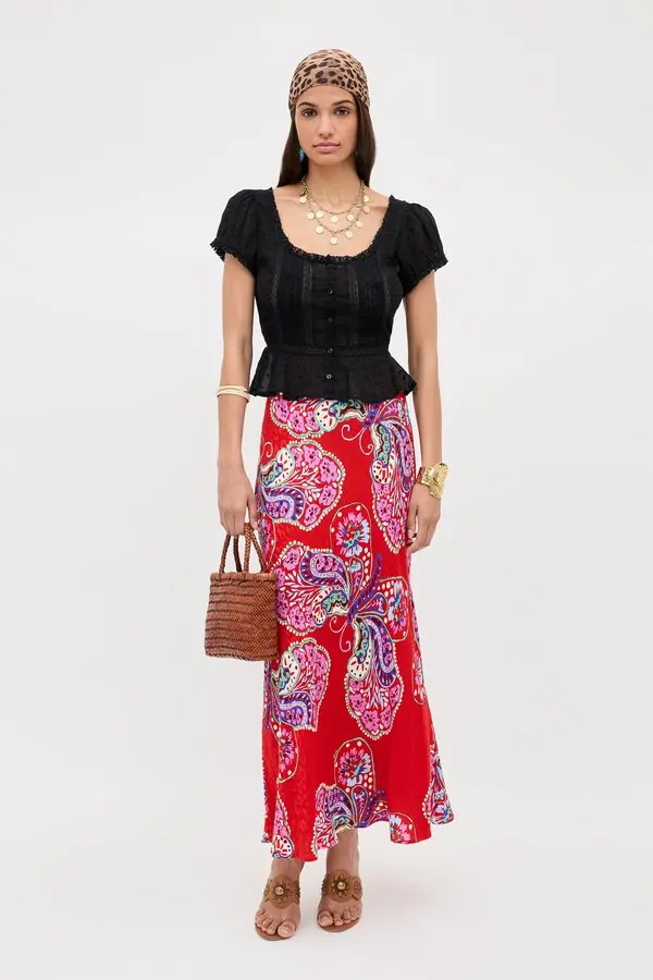 Rixo Sandi Regular Top - Black