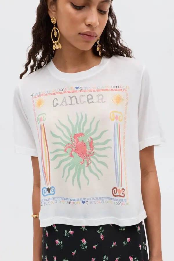 Rixo Ria Cancer T-shirt - White