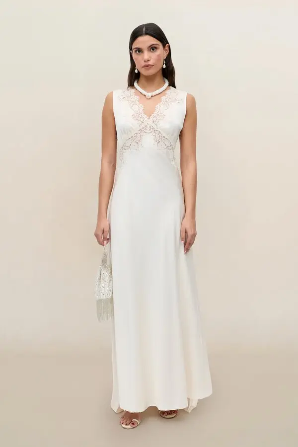 Rixo Azzurra Pearl Gown
