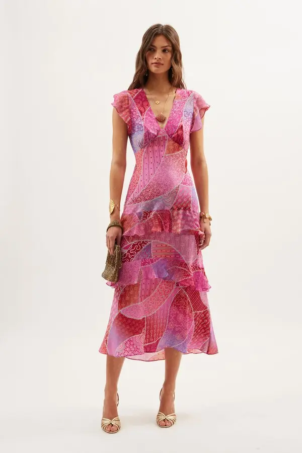 Rixo Meena Ibiza Night Sunset Dress