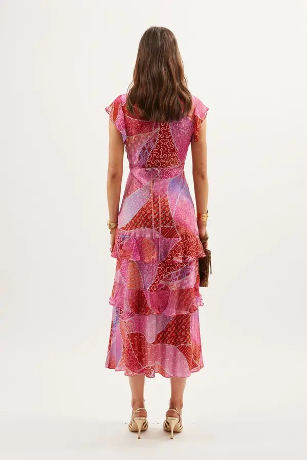 Rixo Meena Ibiza Night Sunset Dress