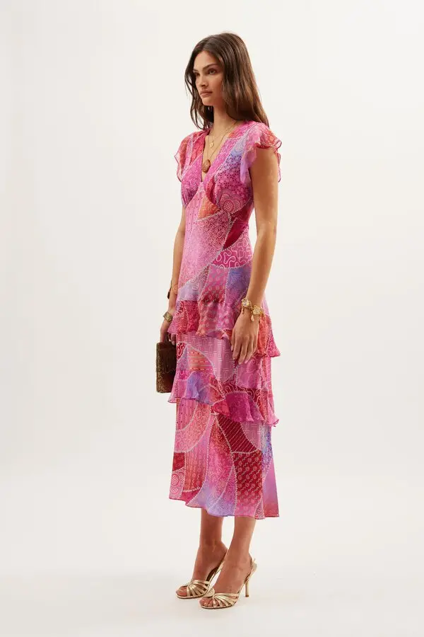 Rixo Meena Ibiza Night Sunset Dress
