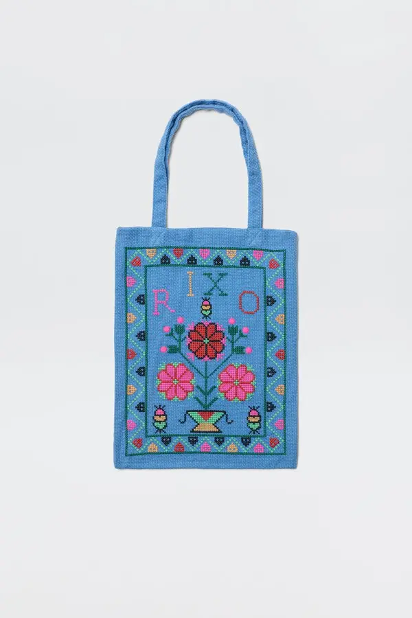 Rixo Noora Terra Cross Stitch Regular - Blue