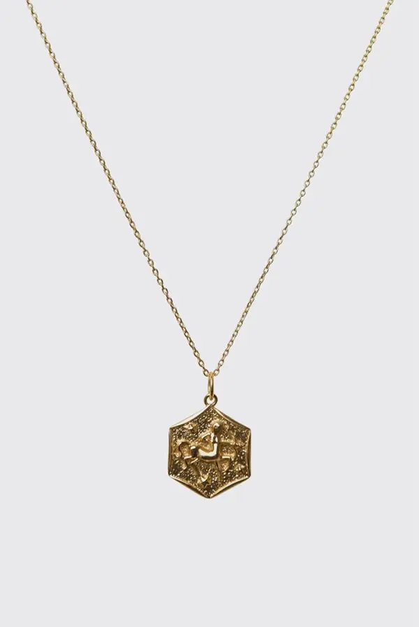 Rixo Zodiac Aries Necklace - Gold