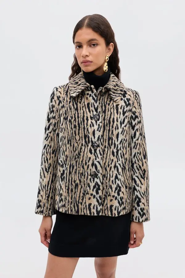 Rixo Tommie Bohemia Leopard Leopard Jacket Regular