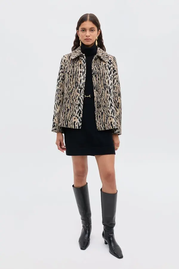 Rixo Tommie Bohemia Leopard Leopard Jacket Regular