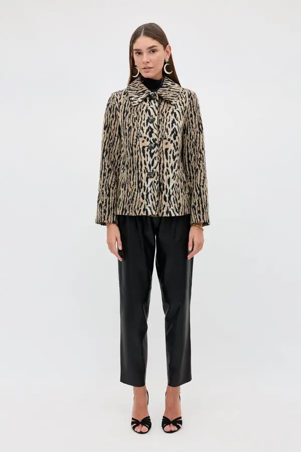 Rixo Tommie Bohemia Leopard Jacket