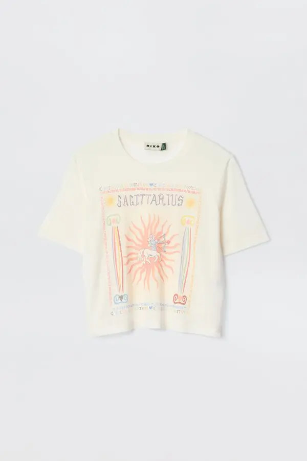 Rixo Ria Sagittarius T-shirt - White