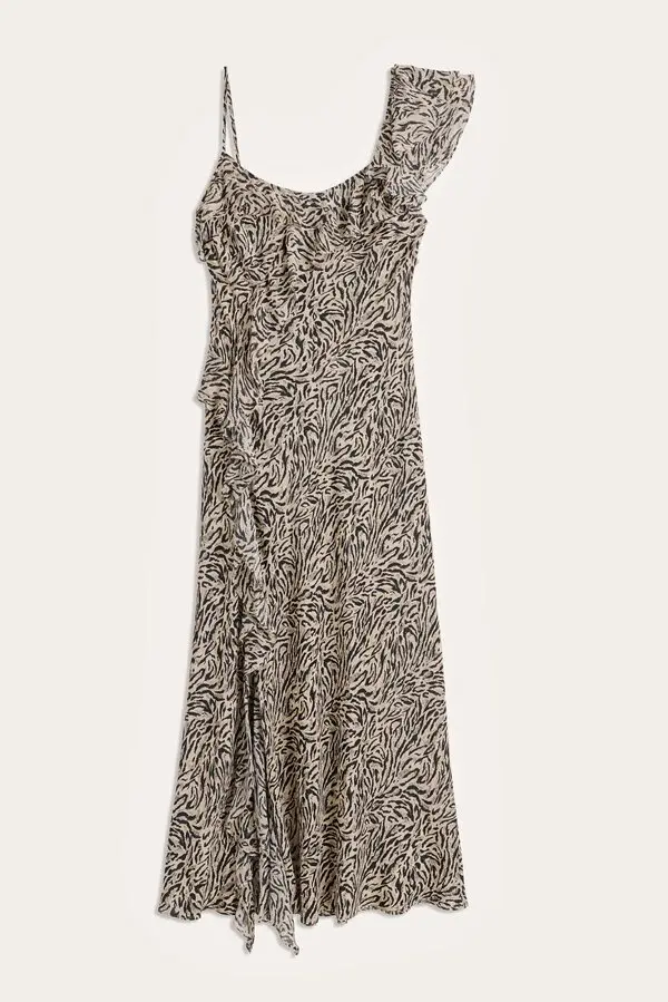 Rixo Ester Sun Leo Tan Dress - Brown