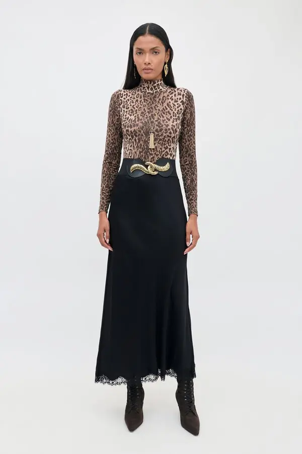 Rixo Polo Leopard Bodysuit