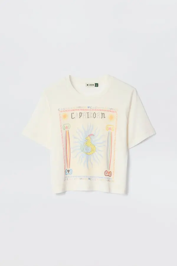 Rixo Ria Capricorn T-shirt - White