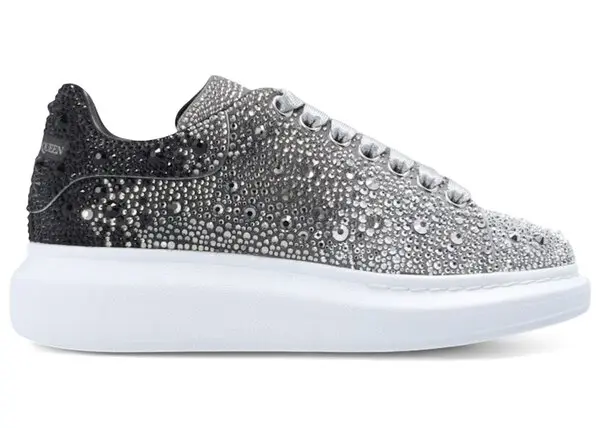 Alexander McQueen Oversized Crystal - Silver/black