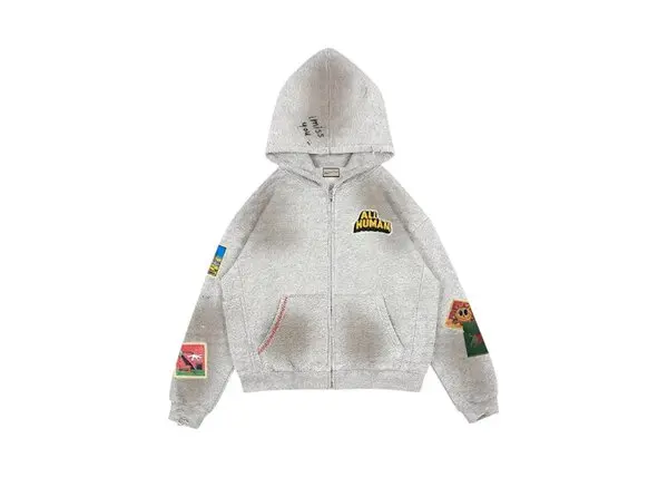ALL HUMAN Maynard Hoodie - Grey/dirt Wash