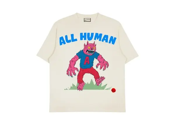 ALL HUMAN Super Gremlin T-shirt - Cream