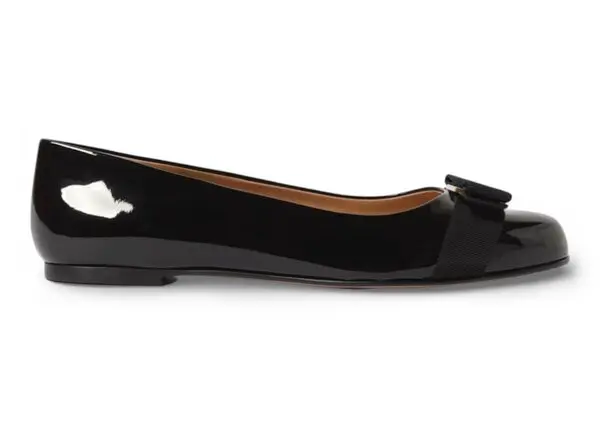 FERRAGAMO Varina Ballet Flat - Black