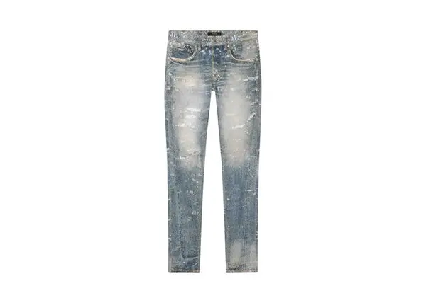 PURPLE BRAND Fade Down Skinny Jean - Light Indigo