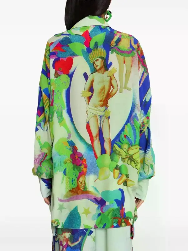AMIR SLAMA Printed Shirt