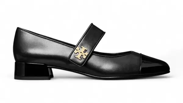 Tory Burch Cap-toe Mary Jane Ballerina Sneakers - Black