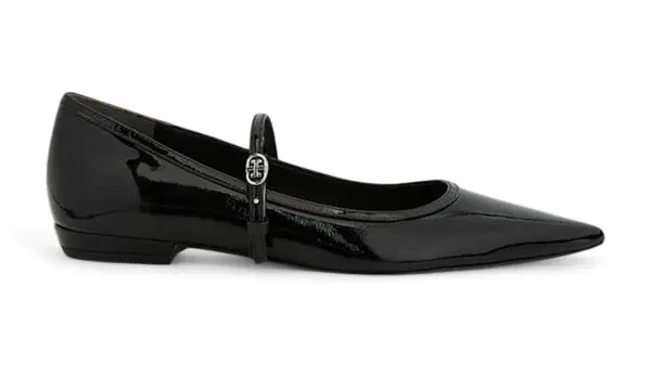Tory Burch Double T Burckle Mary Jane Flat Sneakers - Black