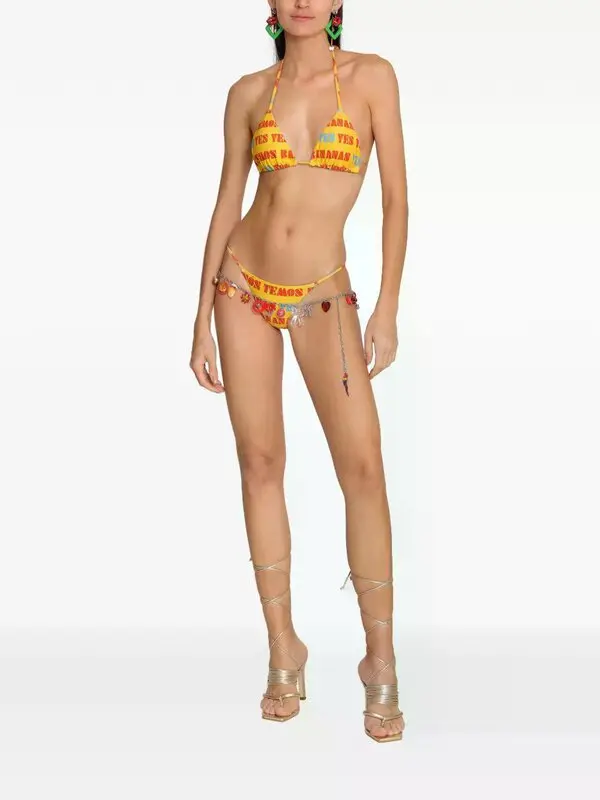 AMIR SLAMA Printed Triangle Bikini